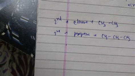 Write The Molecular Formula Of The 2 Nd And 3 Rd Number Of The