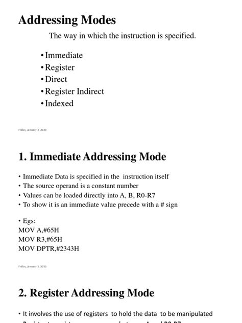 addressing modes and instruction set of the 8051 microcontroller pdf computer engineering