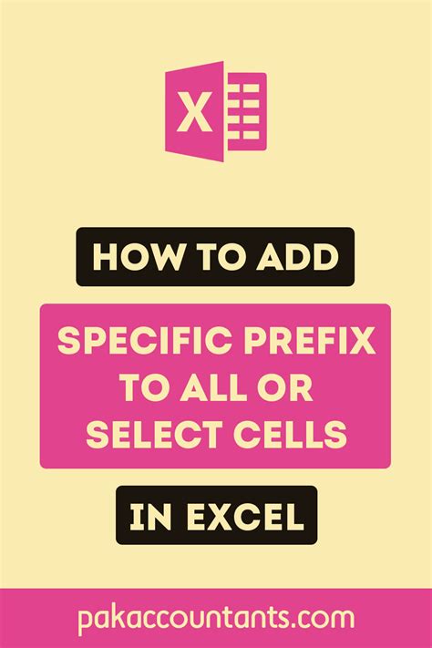 learn excel to excel on twitter how to add specific prefix to all or specific cells in excel