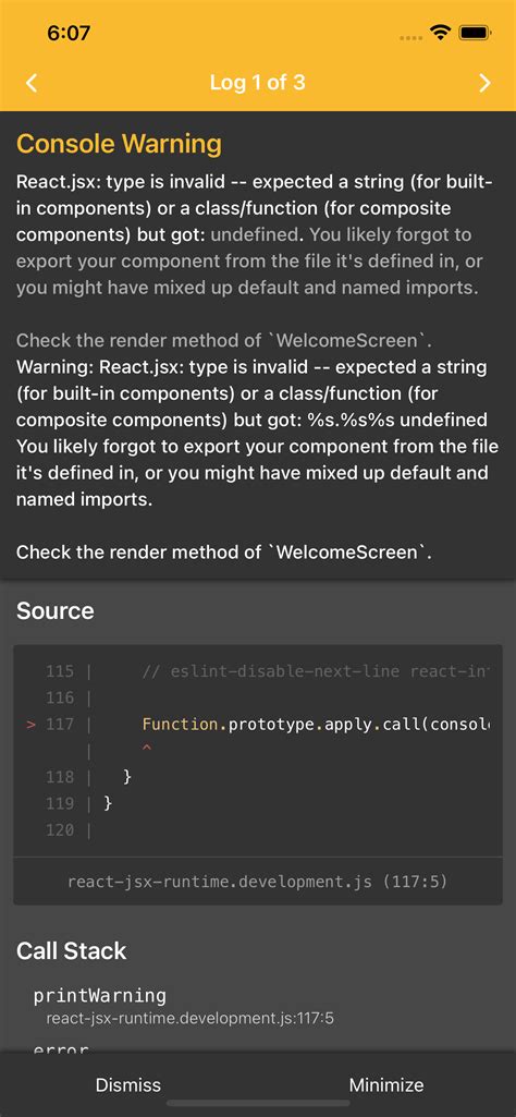 javascript render error element type is invalid expected a string for built in components