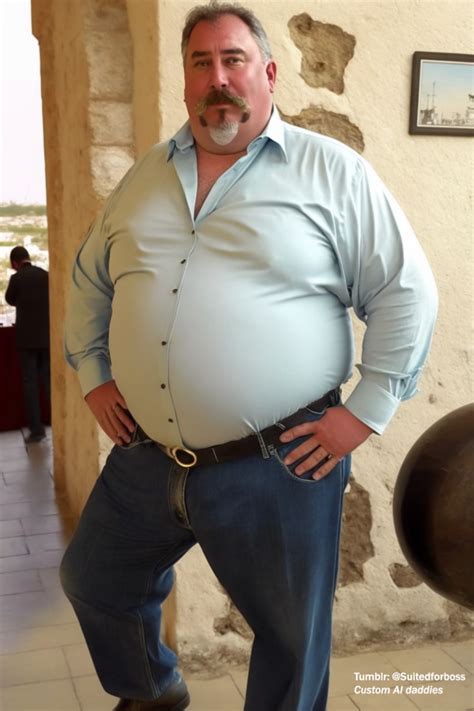In A Neat Shirt This Beautiful Dads Belly Look Really Tight And Toned The Fabric Fits Him So