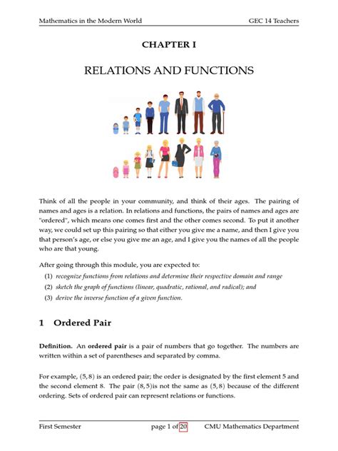 chapter 1b relations and functions pdf function mathematics quadratic equation