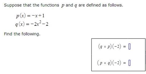 solved suppose that the functions p and q are defined as