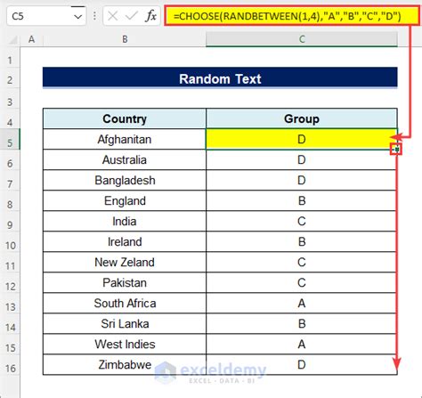 how to use randbetween function in excel 5 ideal examples