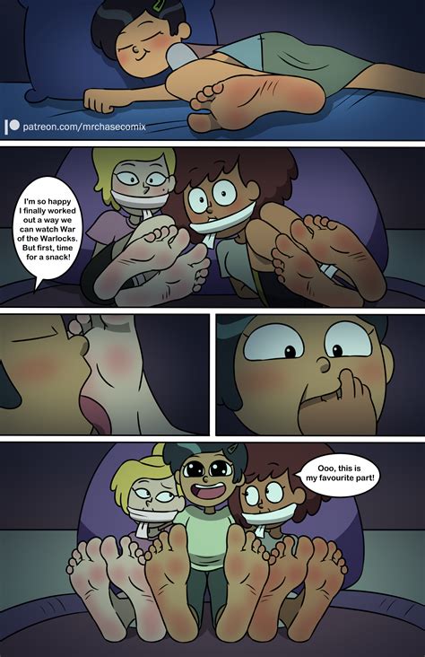 Rule 34 3girls Amphibia Anne Boonchuy Barefoot Comic English Text Feet Female Female Only Foot