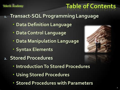 creating stored procedures functions and triggers telerik software academy databases ppt