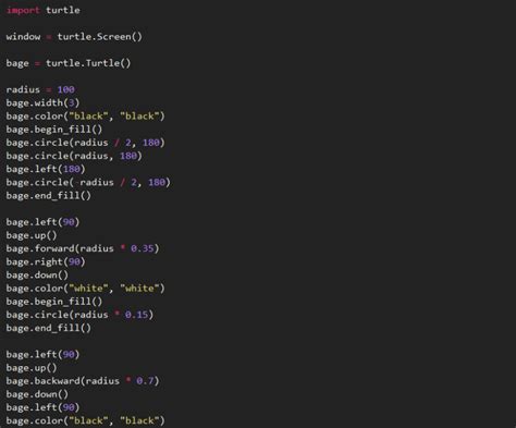 python运用turtle绘制阴阳太极图的方法 编程语言 亿速云