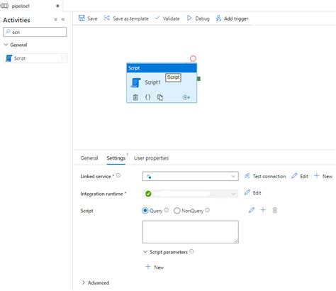 execute sql statements using the new script activity