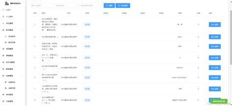 vue2 spring boot的题库管理和在线考试系统 vue2实现填空题管理 csdn博客