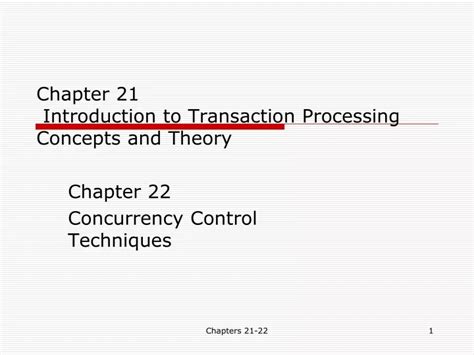 ppt chapter 21 introduction to transaction processing concepts and theory powerpoint
