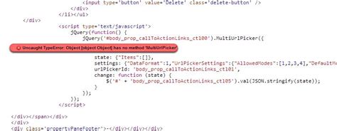 stopped working uncaught typeerror object [object object] has no method xyz questions