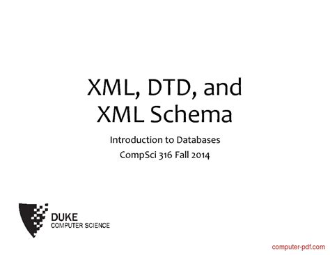 [pdf] xml dtd and xml schema free tutorial for beginners