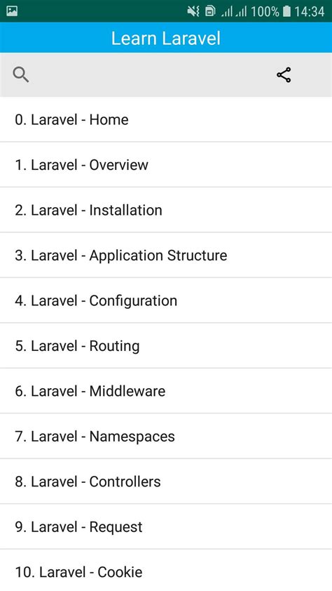 laravel tutorial apk for android download