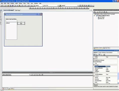 Visual Basic Listbox Kullanımı YouTube