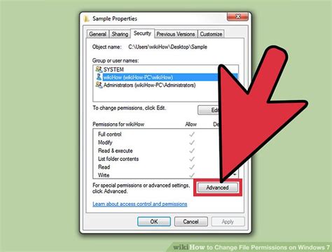 How To Change File Permissions On Windows 7 With Pictures