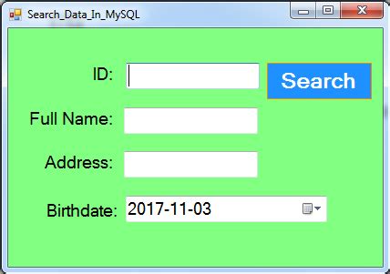 VB Net And MySQL Search Bahasa Pemrogaman