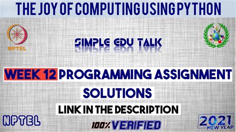nptel the joy of computing using python week 12 all 3 programming assignment answer with link