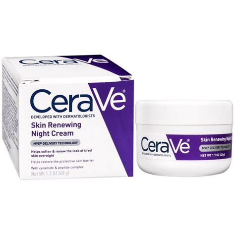 Cerave Skin Renewing Night Cream For Softer Skin 17 Oz