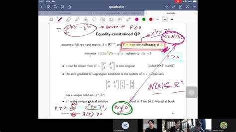 quadratic programming equality constrained qp qcqp youtube