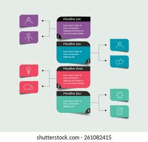 Flowchart Diagram Scheme Infographic Element Stock Vector Royalty Free
