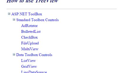 Asp Net Treeview Example With Database