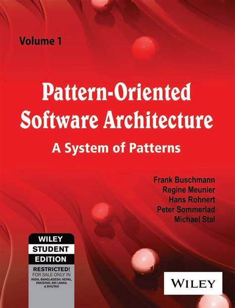 pattern oriented software architecture a system of patterns vol 1 by frank buschmann regine