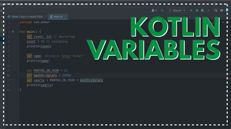 Android Basics 010 Part 2 More On Kotlin Variables YouTube