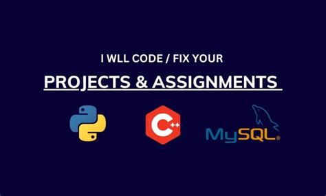 do python cpp programming sql database projects tasks by fahadmushtaq457 fiverr