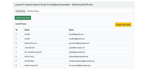 laravel 9 import export excel and csv file tutorial