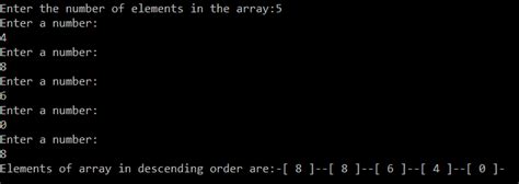 program to sort the elements of an array in descending order in c language anonhack