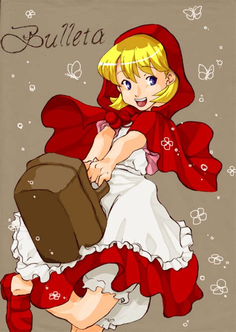 Safebooru Basket Blonde Hair Blue Eyes Bob Cut Bulleta Butterfly Capcom Character Name Dress
