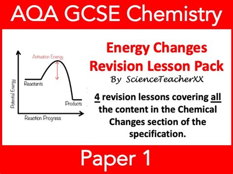 AQA GCSE Chemistry Energy Changes Revision Lessons Teaching Resources