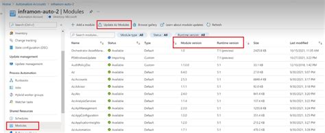 Update Azure PowerShell Modules In Azure Automation Microsoft Docs
