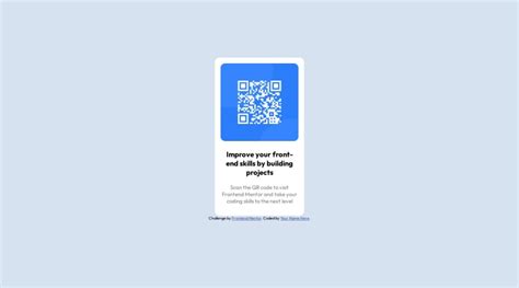 frontend mentor creating qrcode using html and css coding challenge solution