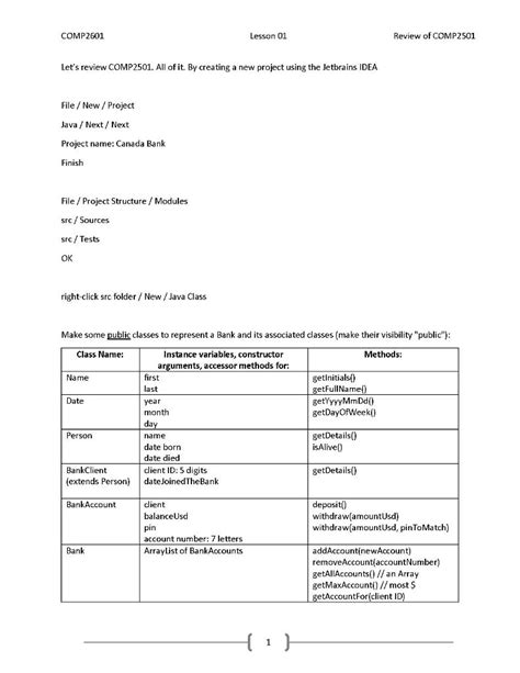 COMP2601 Lesson 01 Review Of COMP2501 Let S Review Chegg