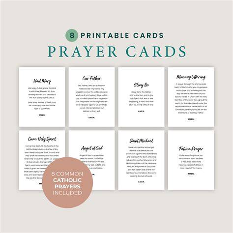 Catholic Prayer Card Template - SCIENCE EDUCATION