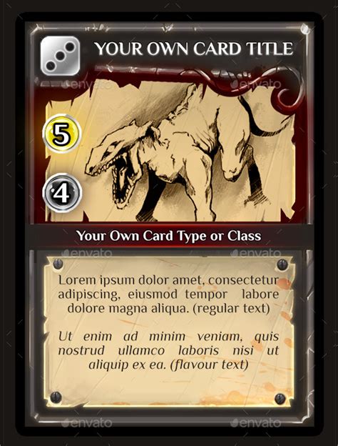 Fantasy Trading Card Template – Free Editable Template & Examples - DID ...