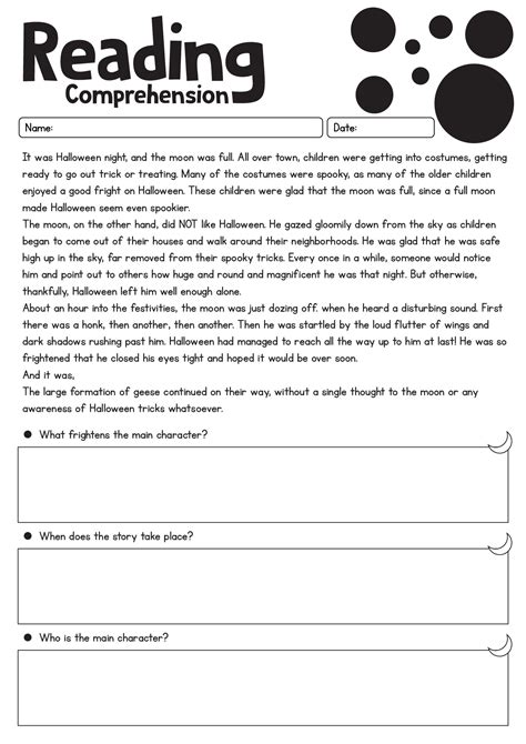 Free 4Th Grade Reading Comprehension Worksheets - SCIENCE EDUCATION