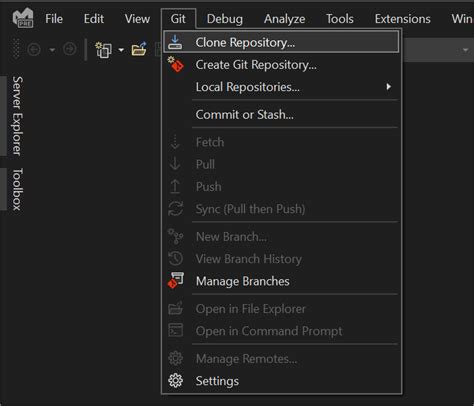 How To Clone Git Repository In Visual Studio 2022
