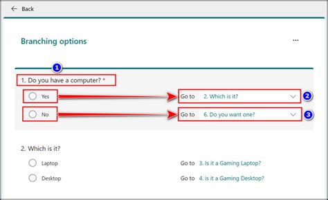 How To Use Branching In Microsoft Forms