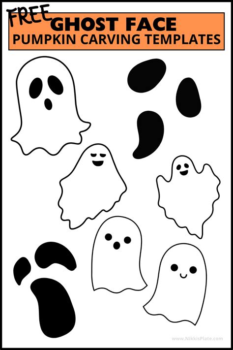Printable Ghost Face Templates - SCIENCE EDUCATION