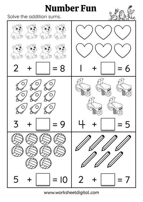 Worksheets For Kindergarten Math - SCIENCE EDUCATION