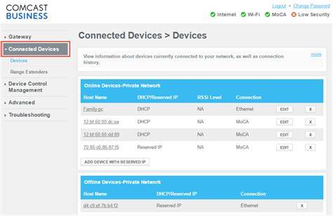 Comcast business mobile devices in action with laptop and phone