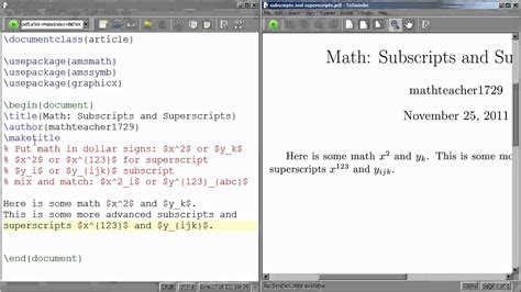 Latex Superscript And Subscript - Cloud Tower Solutions