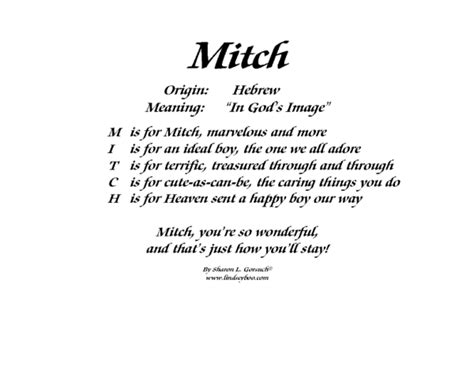 Uncover the Fascinating Origins: Mitch Name Meaning and Its Surprising ...