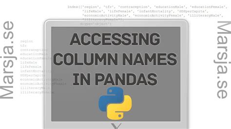 Print Pandas Dataframe Column Names Easily Cygnus Research Hub