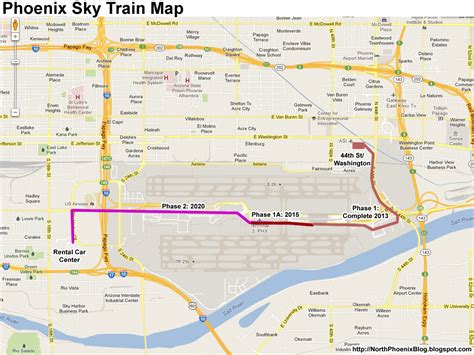 Phoenix Sky Train Map