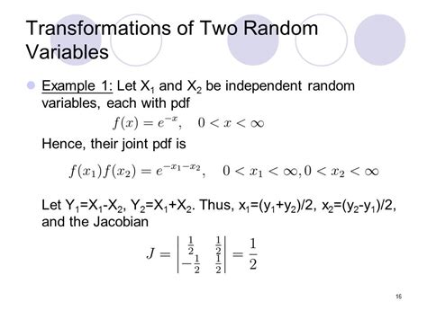 Transformations Of Random Variables Trajectory Hub